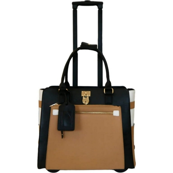 cabrelli | Bags | New Cabrelli Laura Lock Designer Wheeled Carry On ...